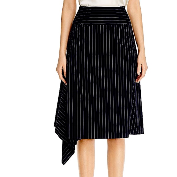 Hugo Boss | Skirts | Boss Vollux Drapedhem Pinstriped Skirt | Poshmark